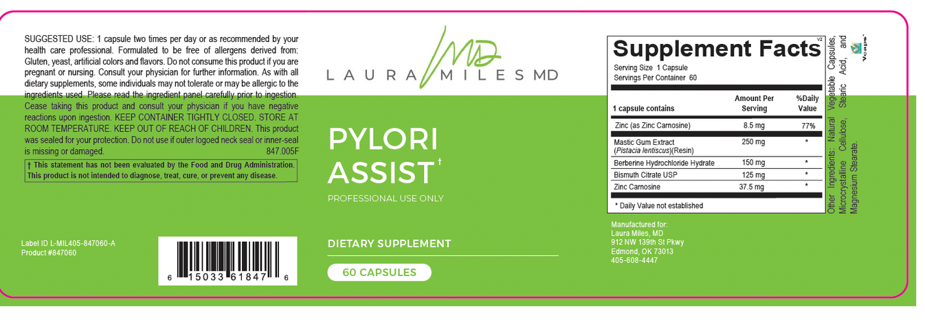 Pylori Assist 60 caps – Laura Miles MD